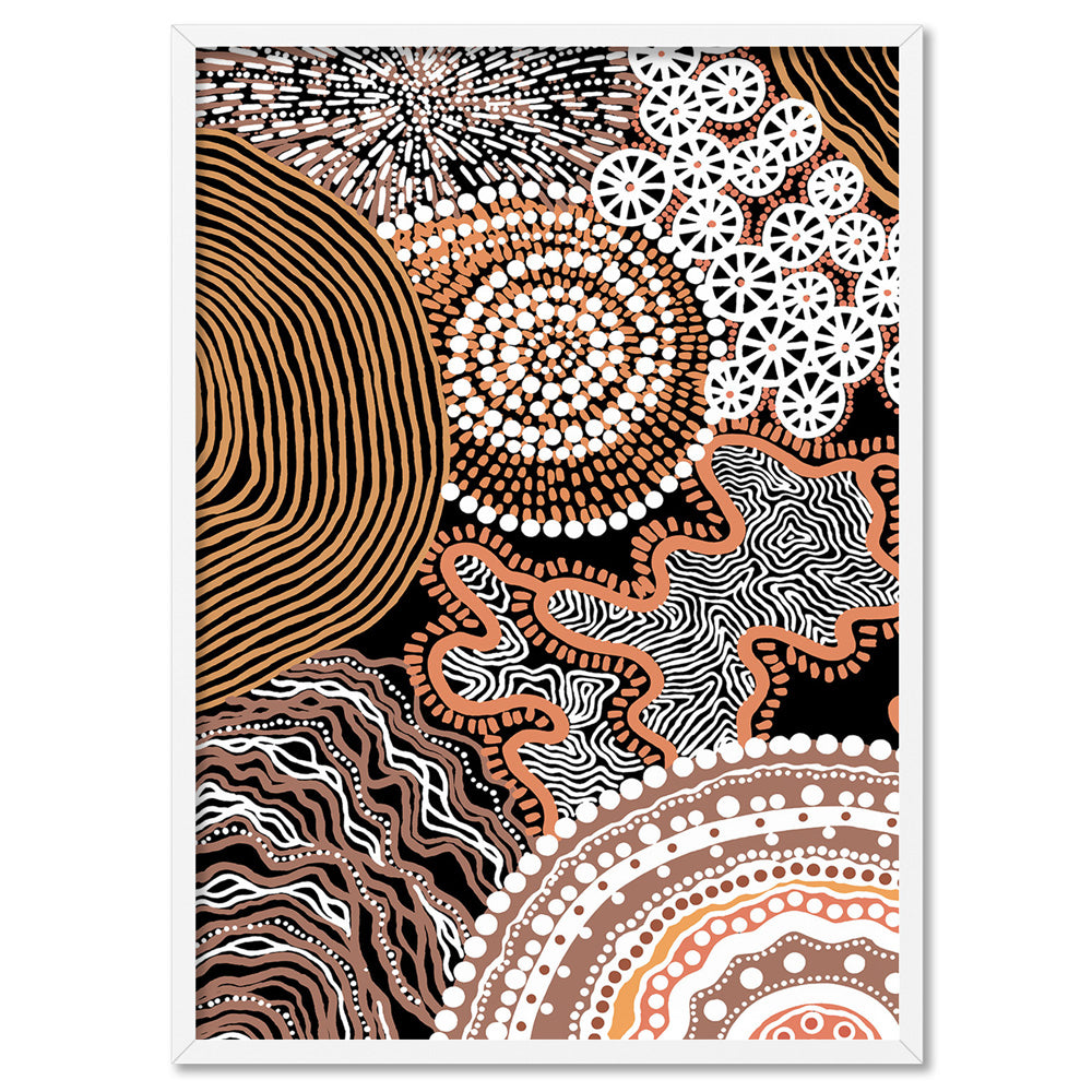Aboriginal Art. Native Australian Poster. Shape of Country – Print and ...