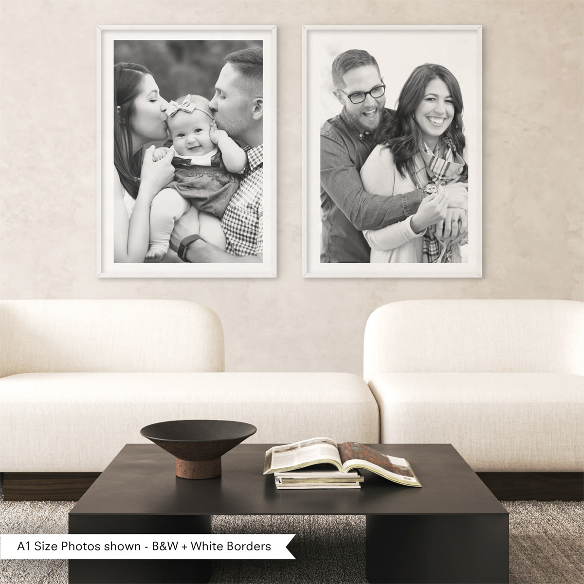 Personalised Family Wall Art Prints - Custom Gallery Wall Photo Set 2 ...