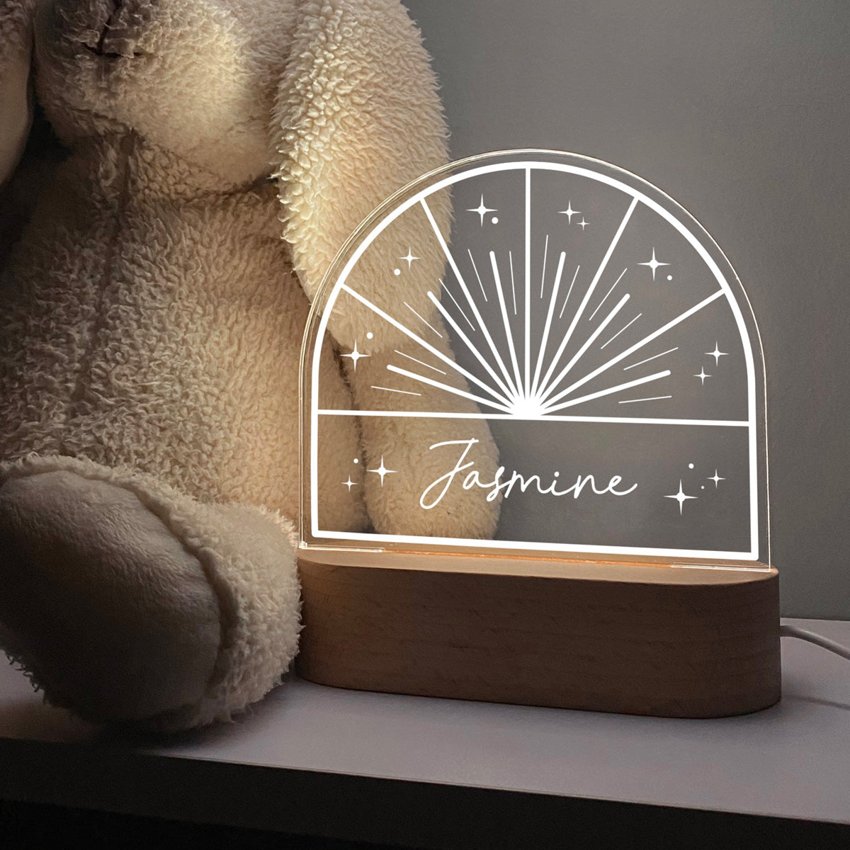 Kids Night Light with Custom Name. Custom Baby Kids Personalised Gift ...