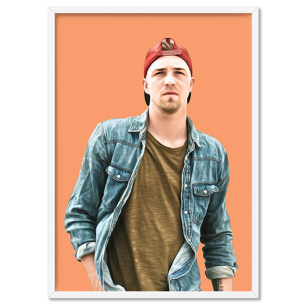 Custom Self Portrait | Painting - Art Print – Print and Proper®