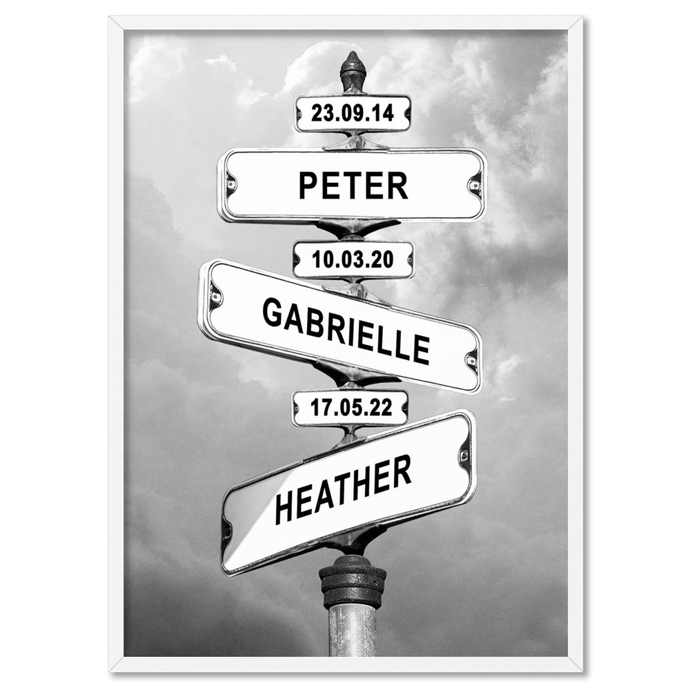 Custom Street Signs Print Personalised Signs with Your Names – Print ...