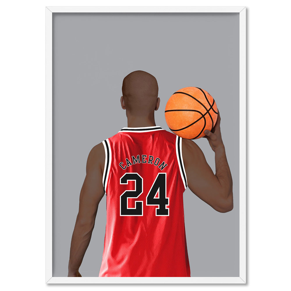 Basketball Player Poster, Any Player or Team, Customised Art – Print ...