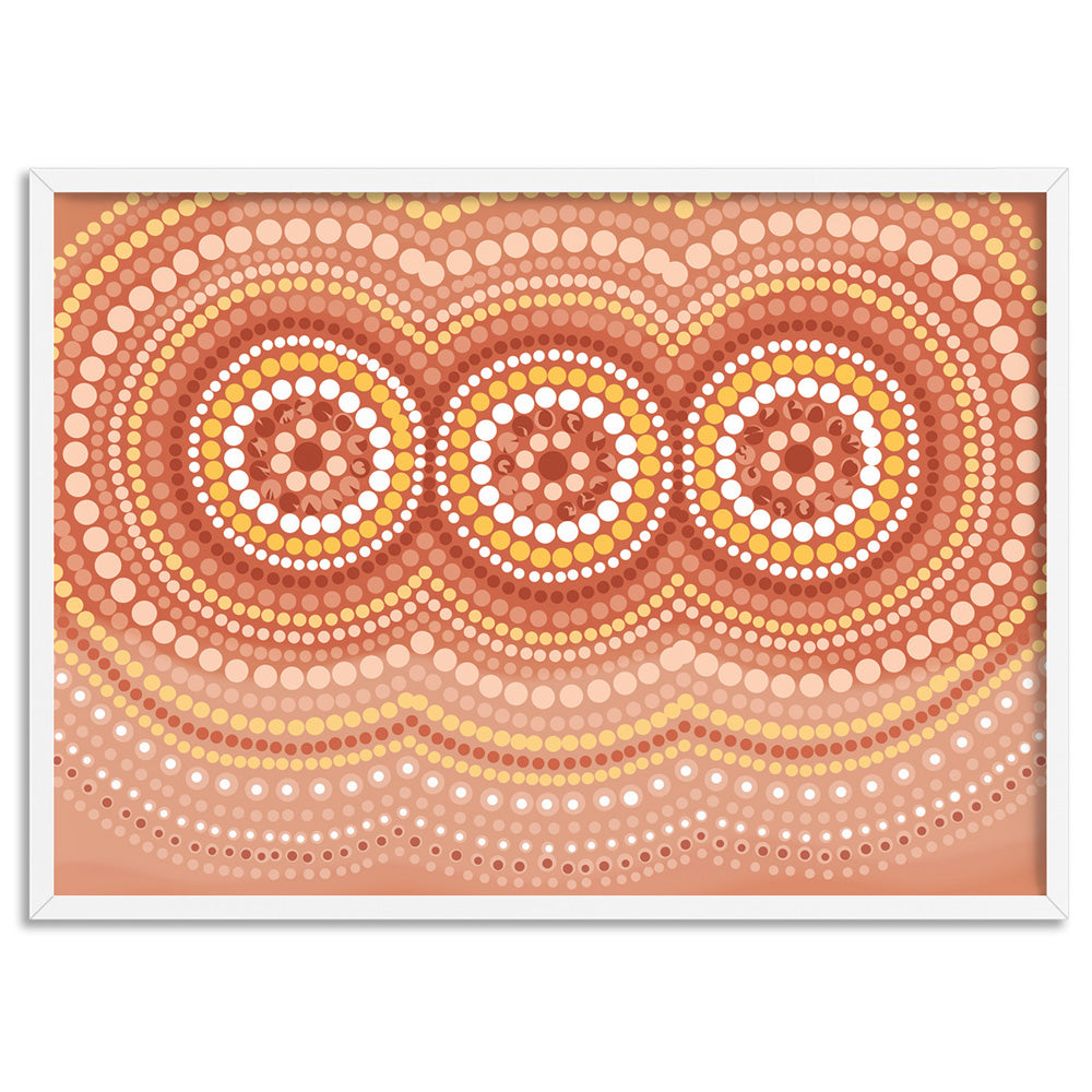 Indigenous Wall Art. Aboriginal Art Print, Wattle Seed – Print and Proper®