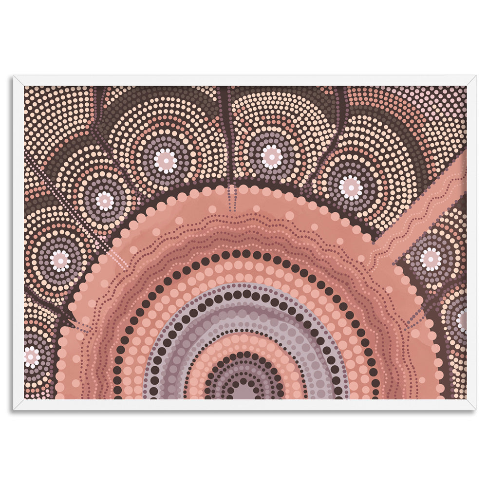 Rainbow Inspired Indigenous Aboriginal Wall Art Print Renee – Print and ...