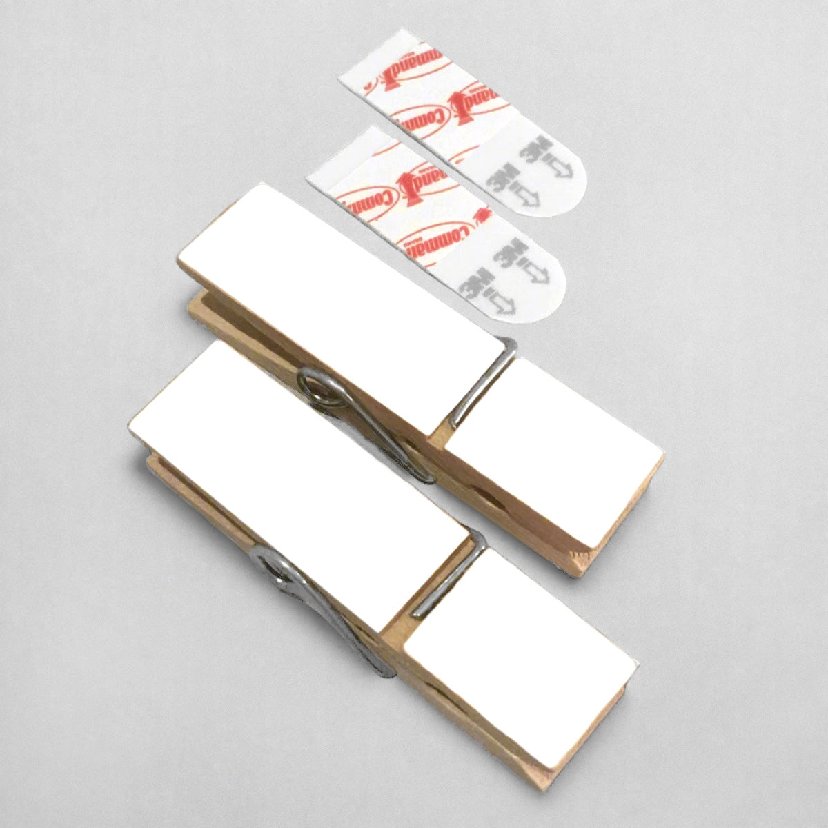 White Wooden Spring Clip Poster Hangers - Pack of 2 – Print and Proper®