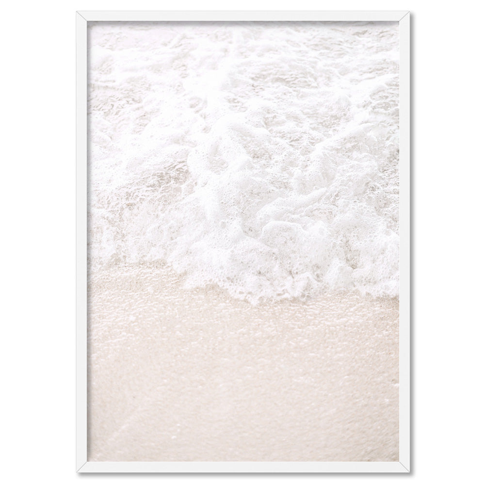 Coastal Waves Sand Art Print. Hamptons Neutral Wall Decor – Print and ...