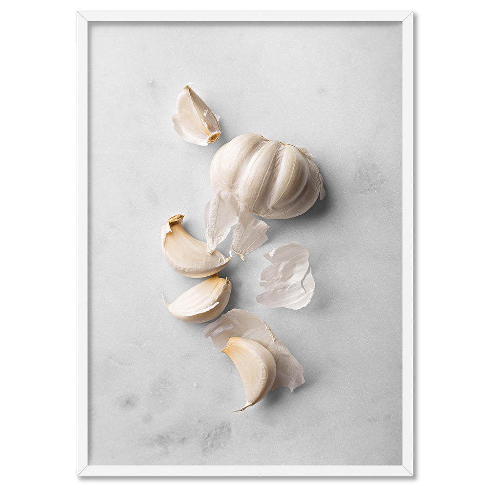 Garlic Cloves Wall Art. Kitchen Garlic Poster Art Print – Print and Proper®