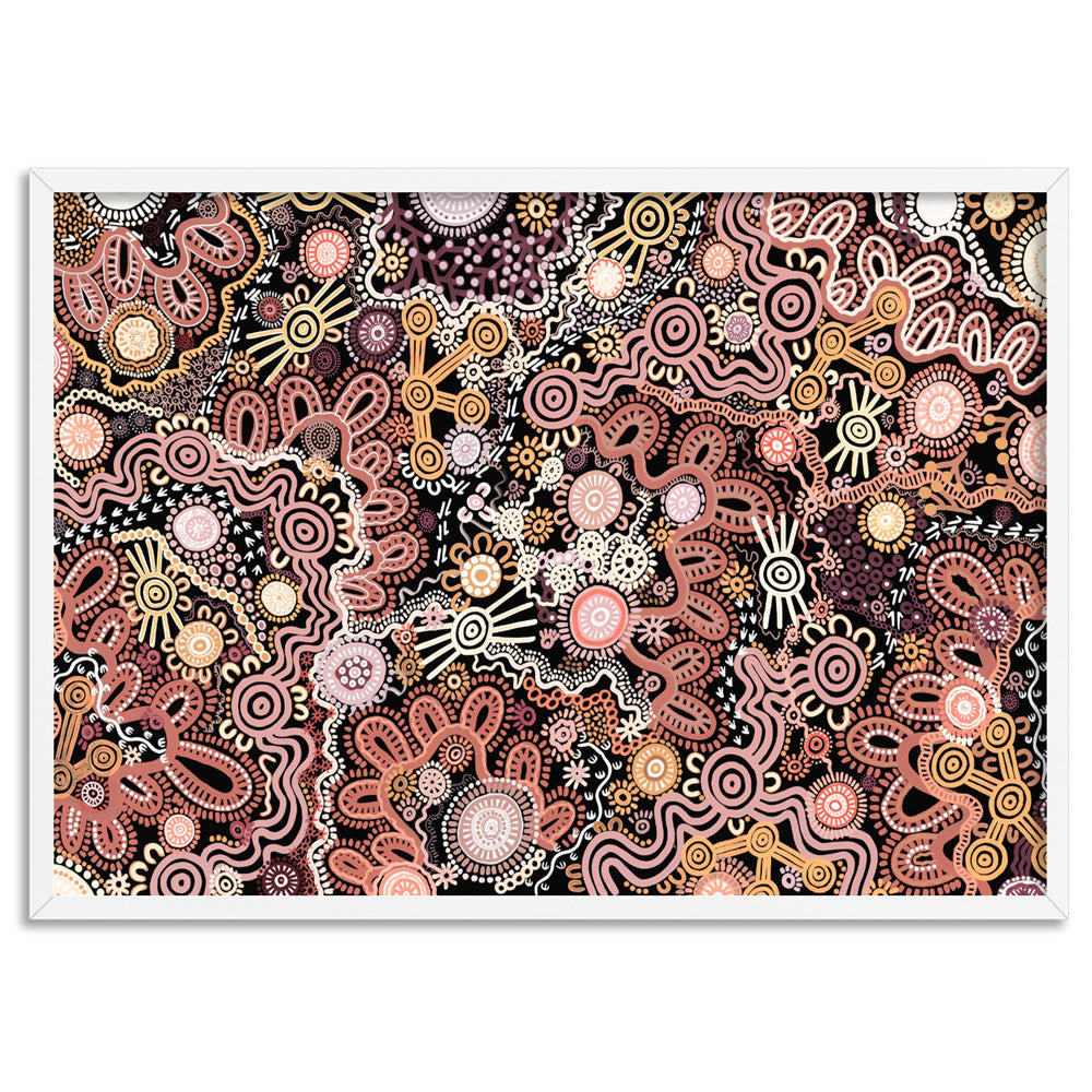 Aboriginal Native Australian Print. Country in Colour Art – Print and ...