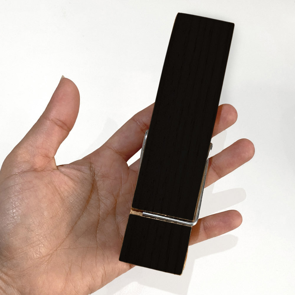 Large Wood Wall Hook or Spring Clip in Black. Rustic Home Decor. Towel ...