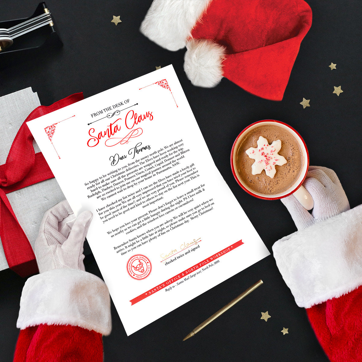 Custom Personalised Santa Claus Letter. Digital option available ...