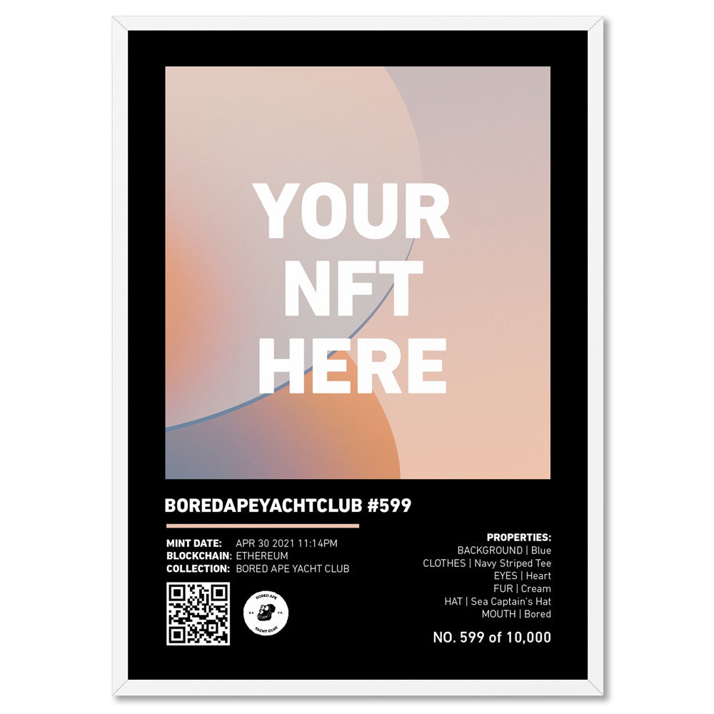 Premium NFT Printed Wall Art with Custom QR Code – Print and Proper®