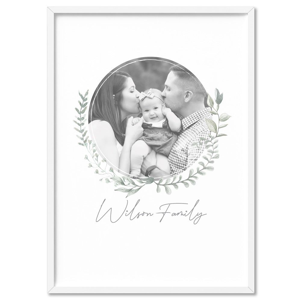 Custom Family Print. Personalised Wall Art with Photo Design – Print ...