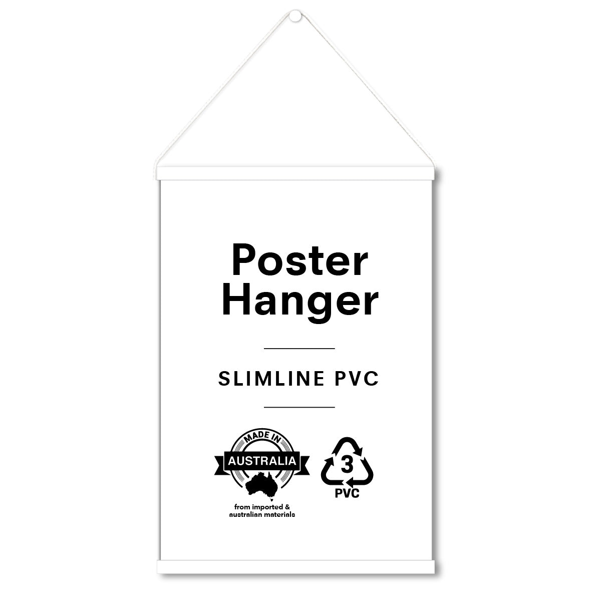 Budget Poster Hangers in Slimline PVC Design. – Print and Proper®