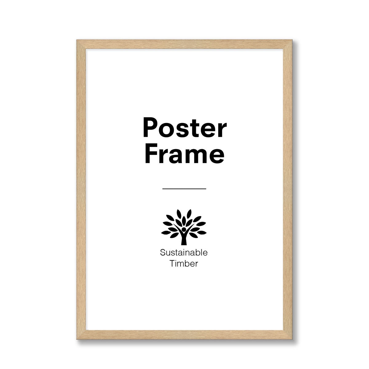 Poster Picture Frames in Natural Wood Colour. – Print and Proper®