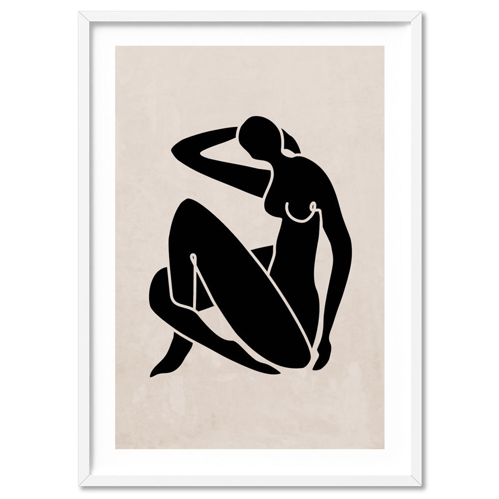 Abstract Figures Poster. Matisse Inspired. Neutral & Black – Print and ...